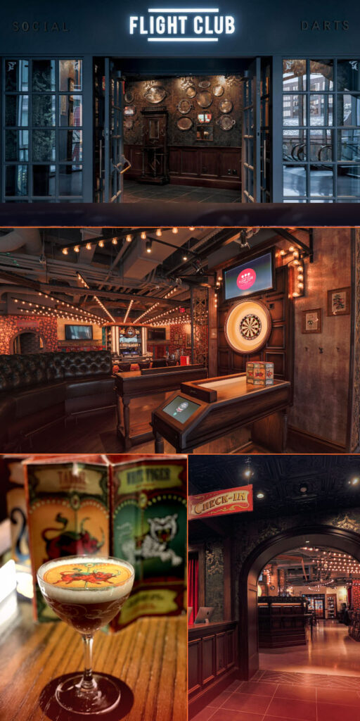 Dinner & Drinks & Darts at Flight Club Boston